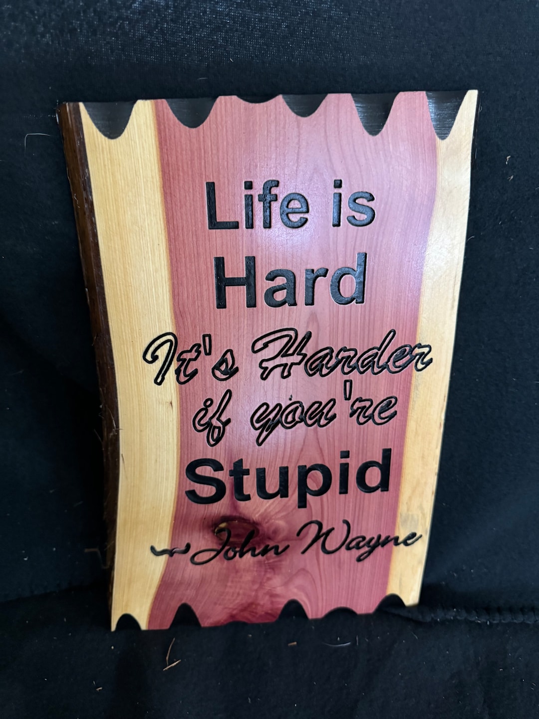 Live Edge Cedar, Wood Sign, Cabin, Custom, Rustic, Farm, Personalized ...