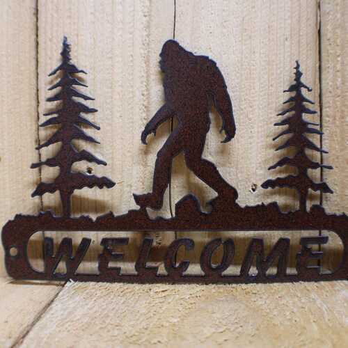 Bigfoot Welcome Sign Beautiful Industrial Rustic Farmhouse - Etsy