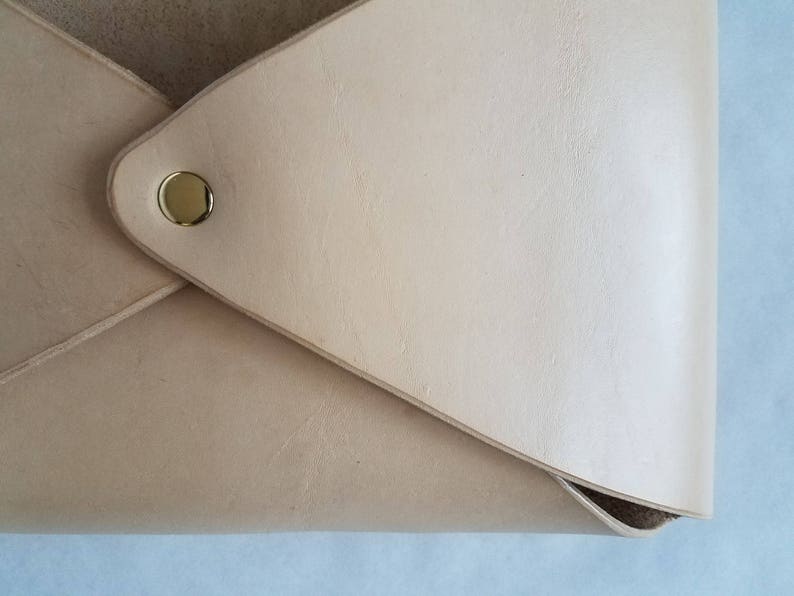 Large Horizontal Leather Wall Hanging Envelope, Leather Envelope, Mail ...