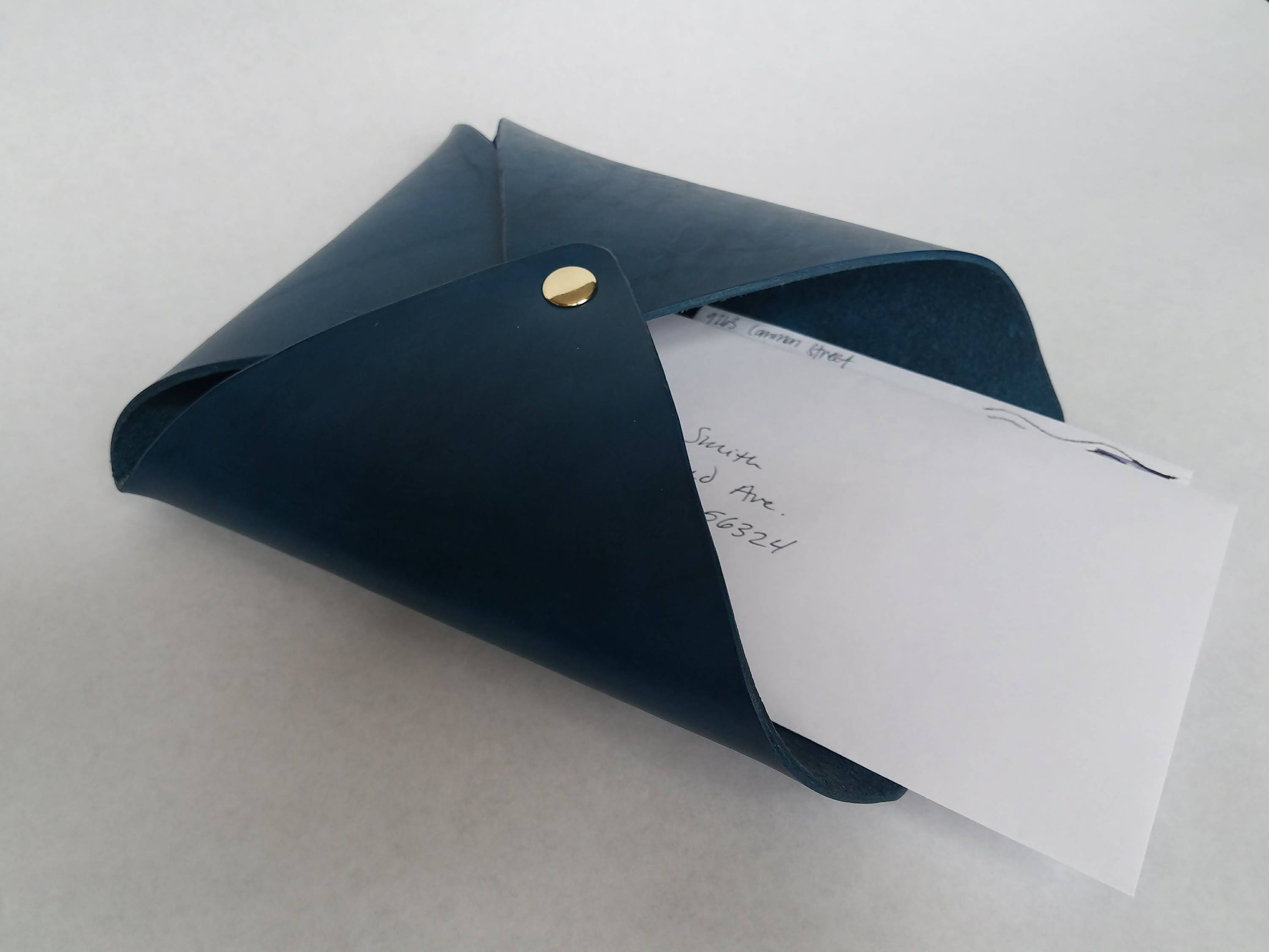 Medium Leather Wall Hanging Envelope, Leather Envelope, Mail Organizer ...