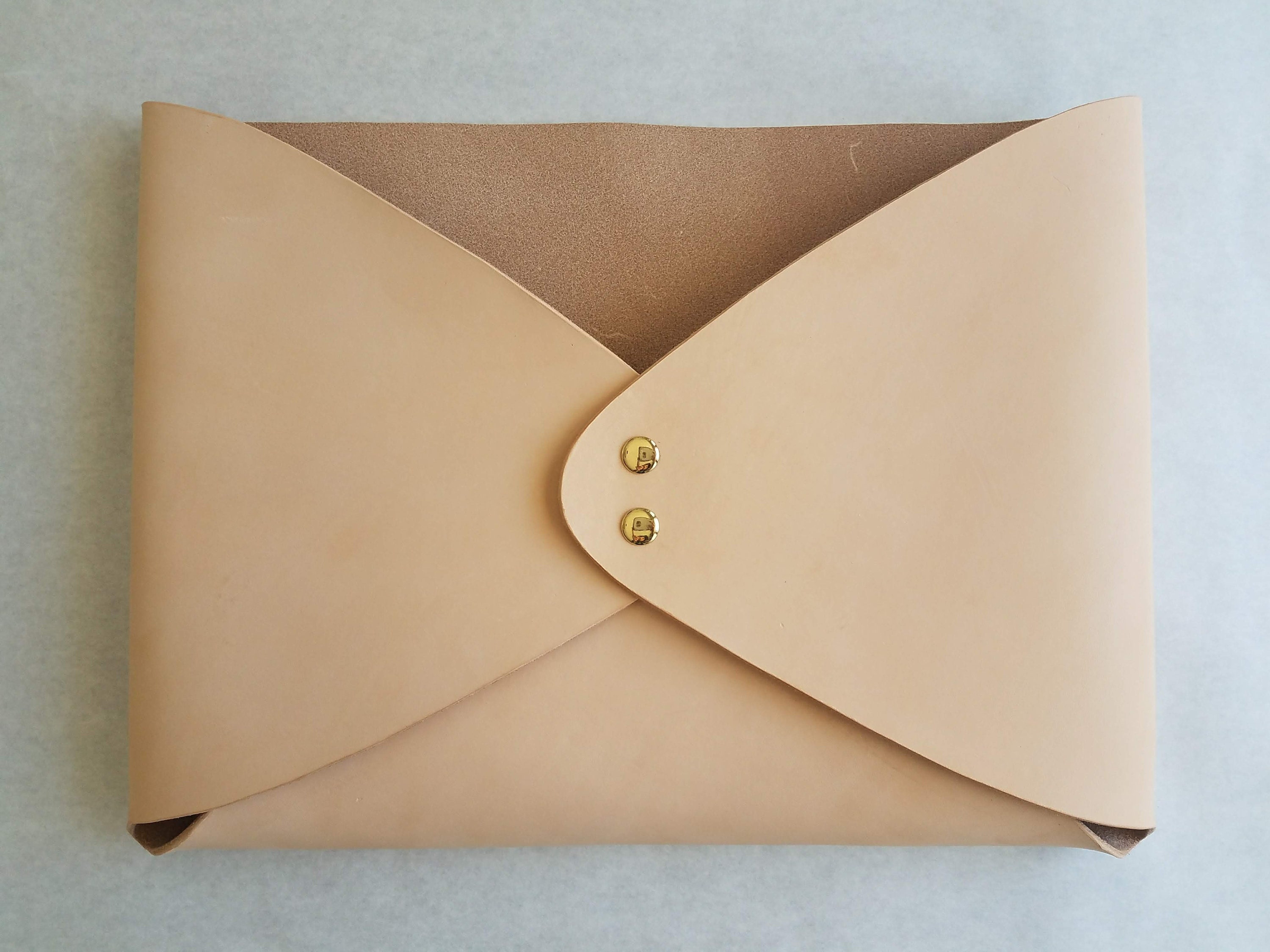 Extra Large Horizontal Leather Wall Hanging Envelope, Leather Envelope ...