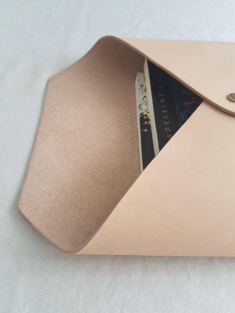 Extra Large Leather Wall Hanging Envelope, Leather Envelope, Mail ...