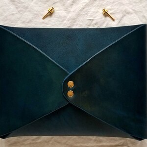 Extra Large Horizontal Leather Wall Hanging Envelope, Leather Envelope ...