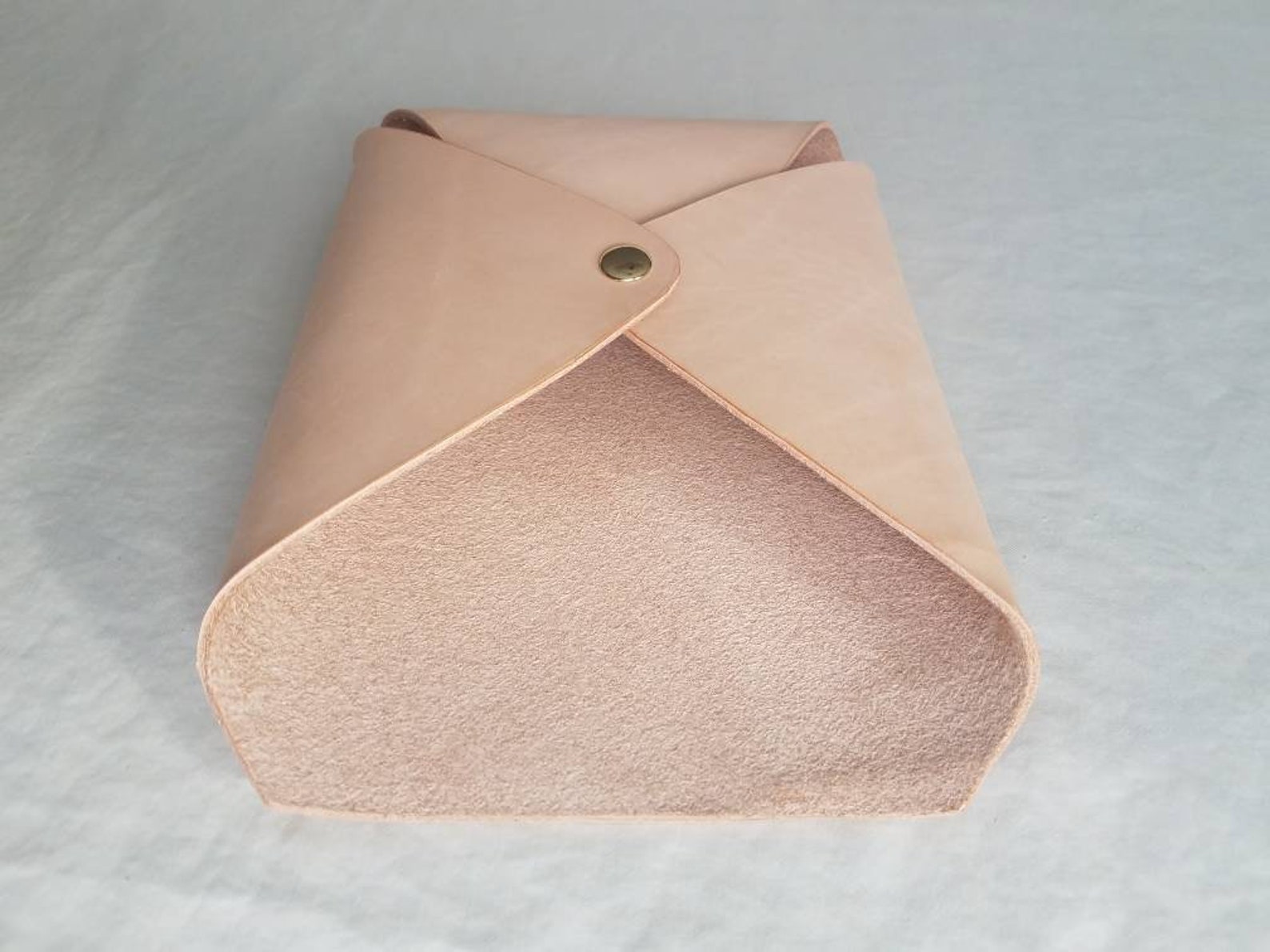 Medium Leather Wall Hanging Envelope, Leather Envelope, Mail Organizer ...