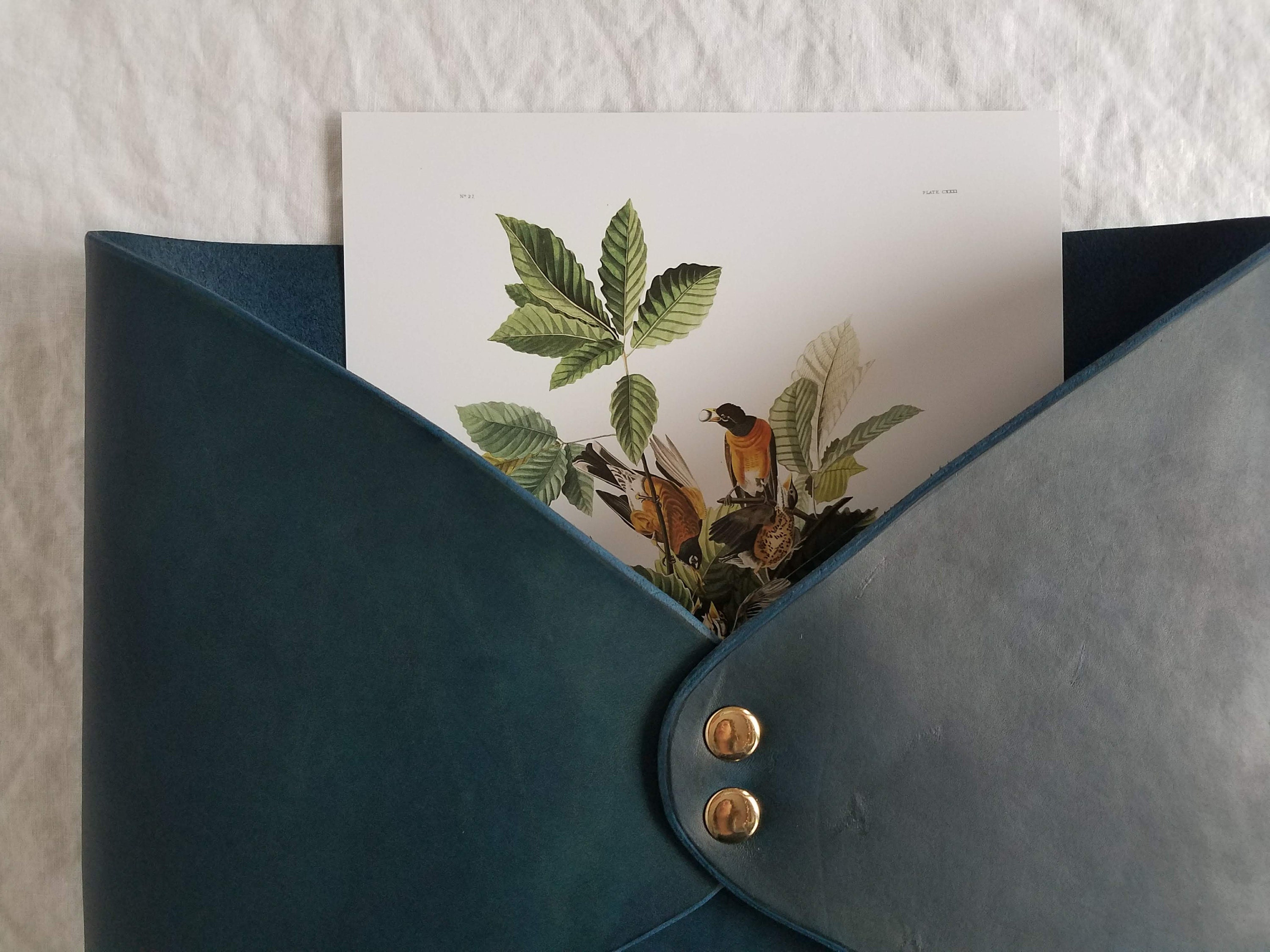 Extra Large Horizontal Leather Wall Hanging Envelope Leather - Etsy