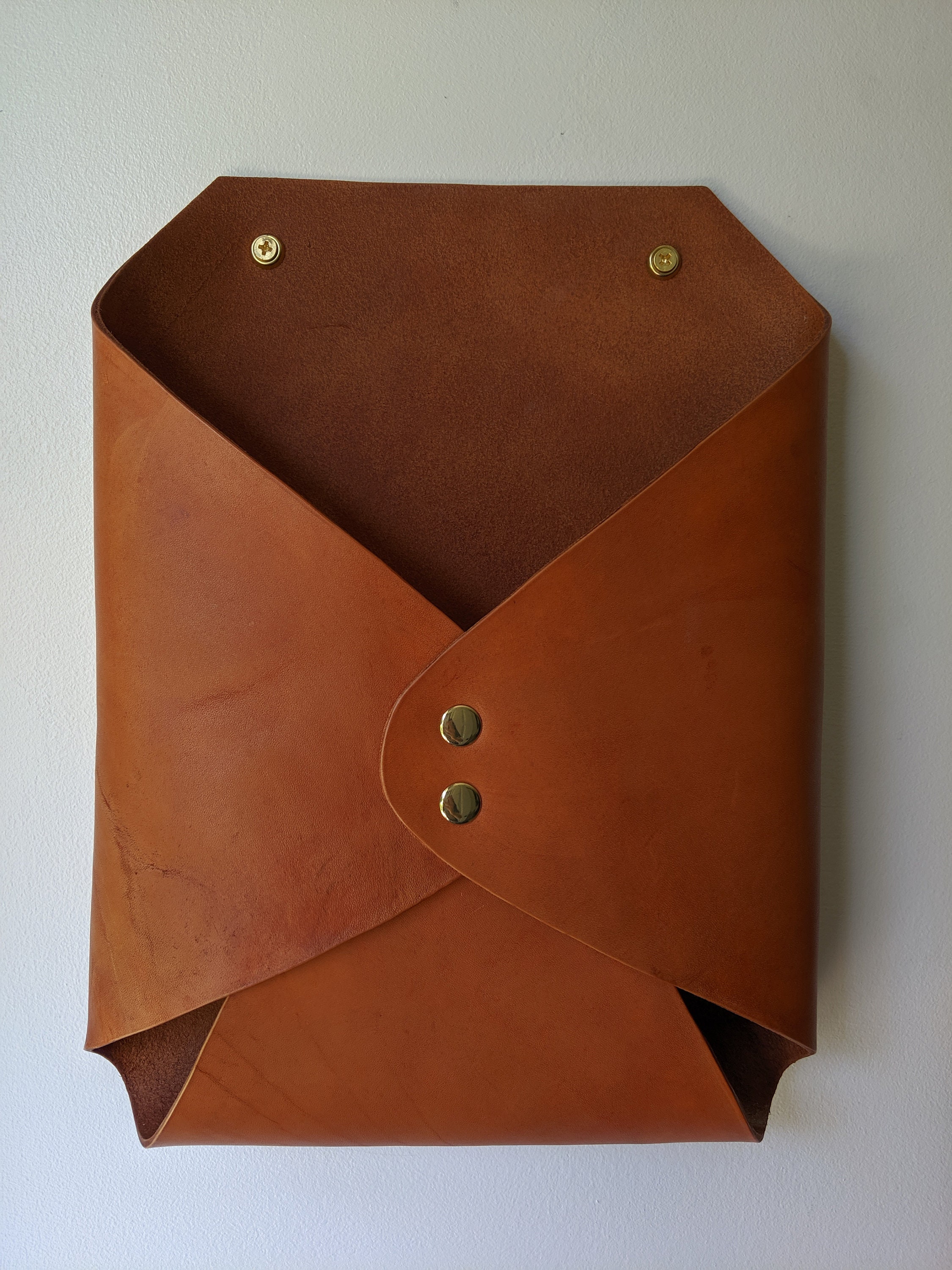 Extra Large Leather Wall Hanging Envelope Leather Envelope - Etsy