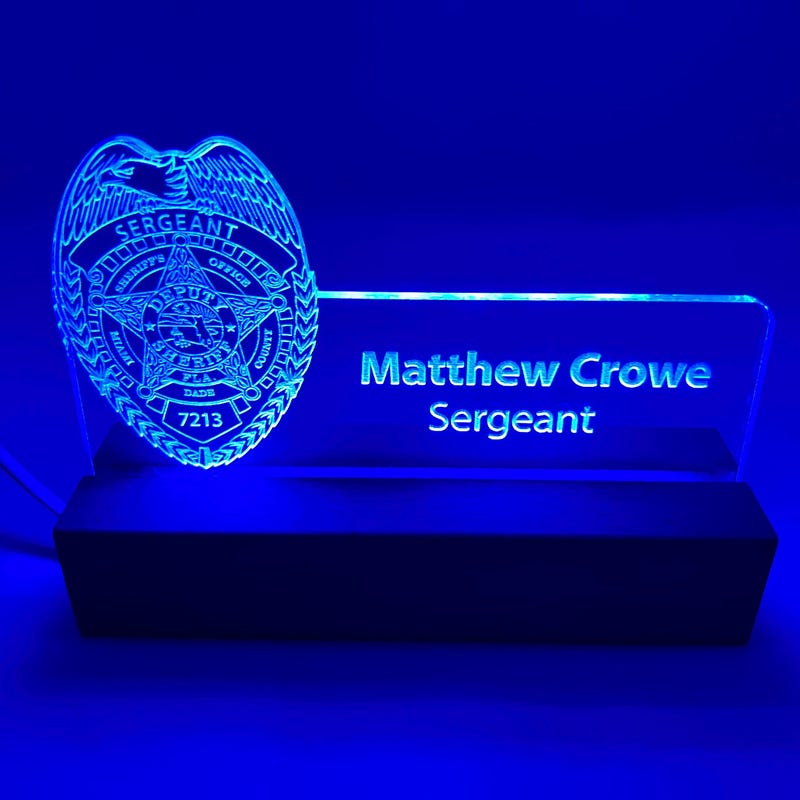 Police Lighted Desk - Etsy