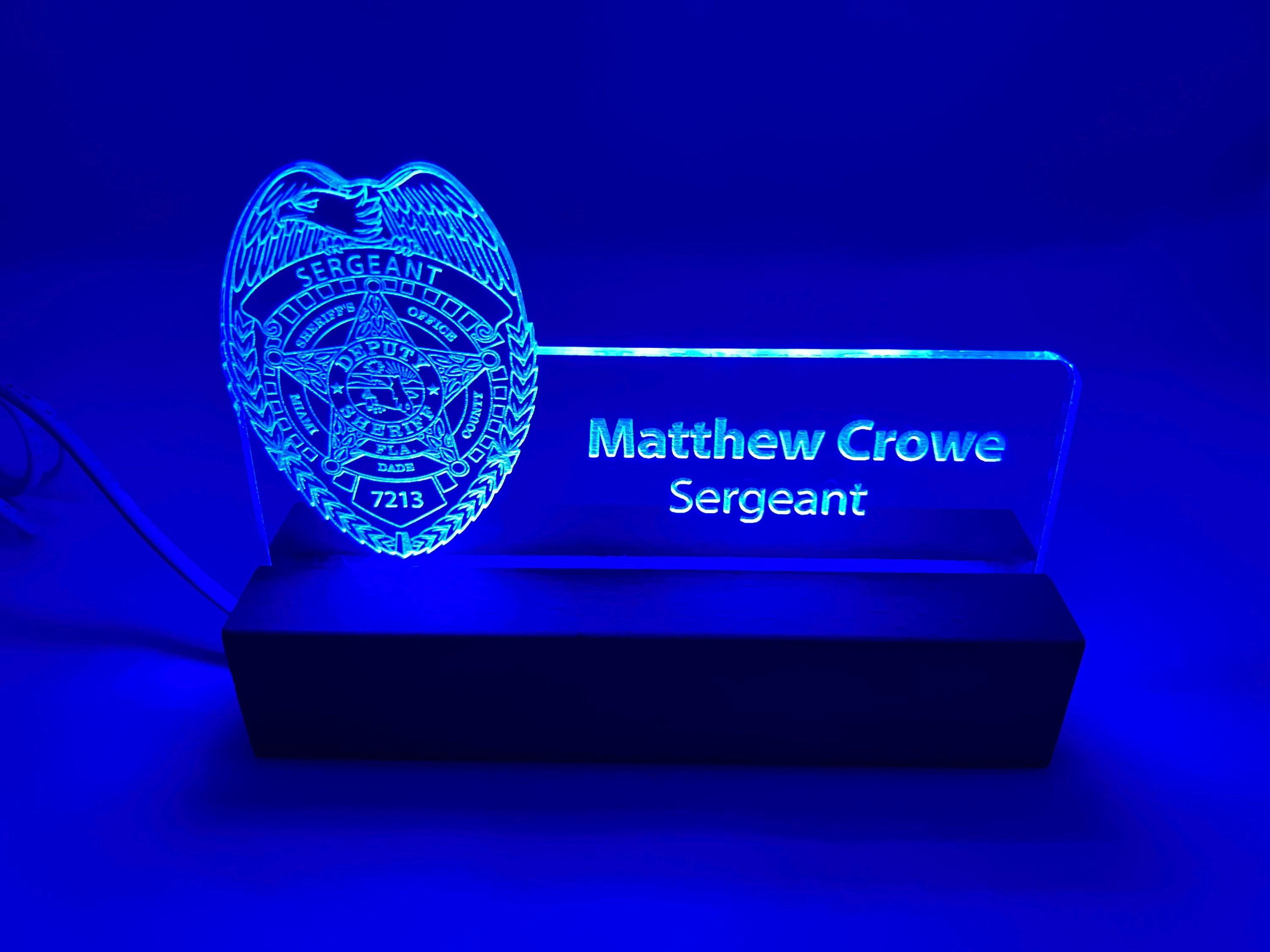 Plantilla De Placa De Policía De Miami Dade Police Officer Badge