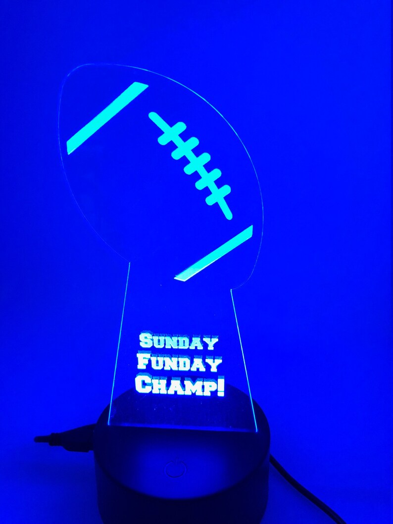 Personalized Trophy or Award Edge Lit RGB LED With Remote - Etsy