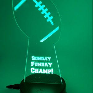 Personalized Trophy or Award - Edge Lit RGB LED With Remote - Acrylic ...