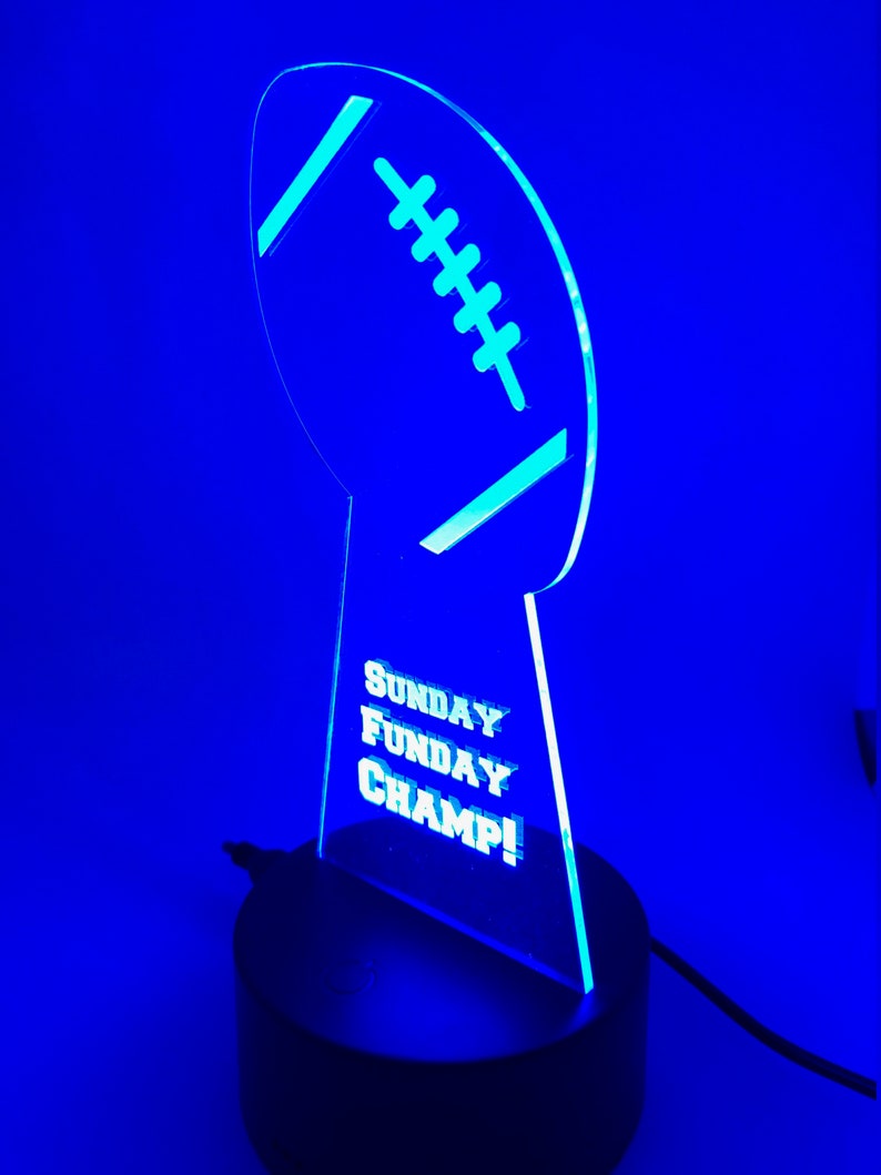 Personalized Trophy or Award Edge Lit RGB LED With Remote - Etsy