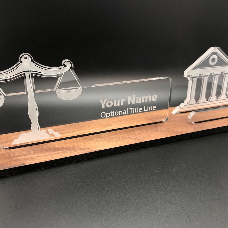 Judge Name Plate - Etsy