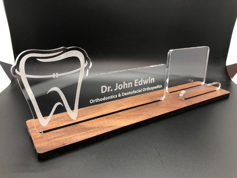 Personalized Dentist Dental Hygienist Orthodontist Desk - Etsy