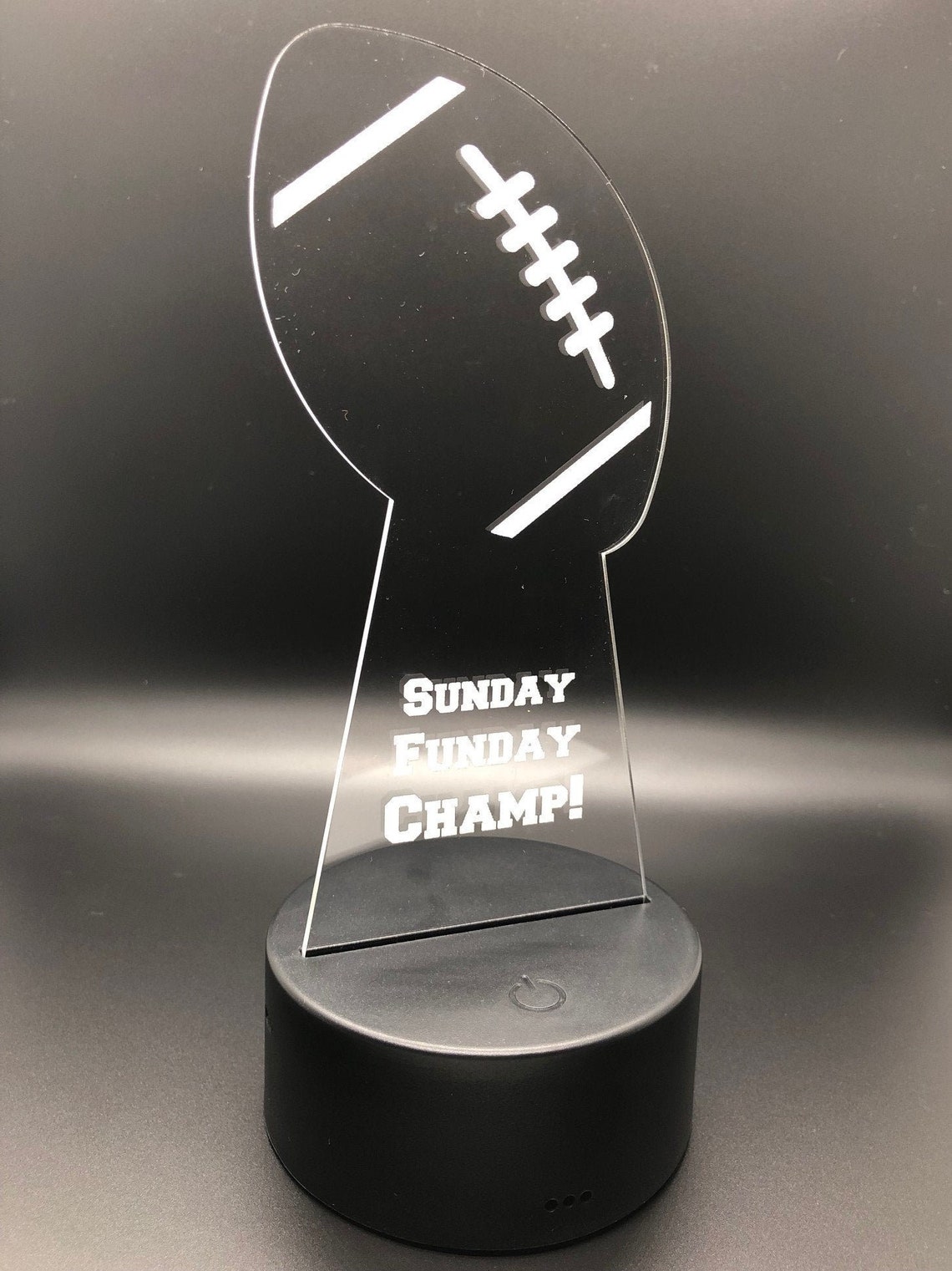 Personalized Trophy or Award Edge Lit RGB LED With Remote - Etsy