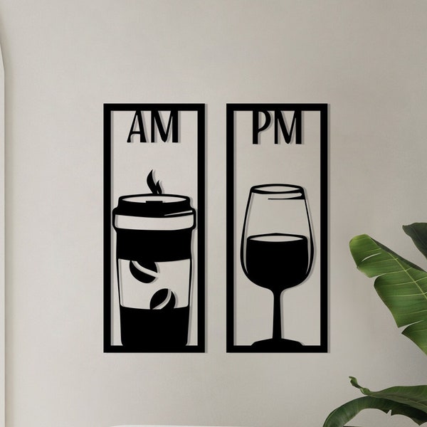 Am Pm Wine Signs - Etsy