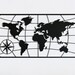 Metal World Map Metal Wall Decor Art Work World Map Wall | Etsy