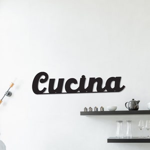 Metal Decor, Cucina Sign, Cucina Wall Decor, Gift for Her, Metal Signs ...