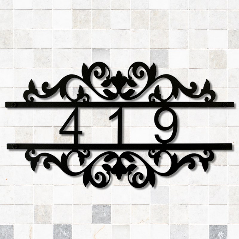 Rustic Metal Address Sign - Etsy