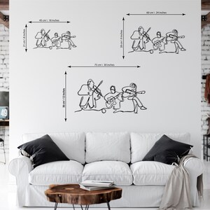 Minimalist Orchestra Decor, Orchestra Decor, Metal Wall Art, Wall Decor ...