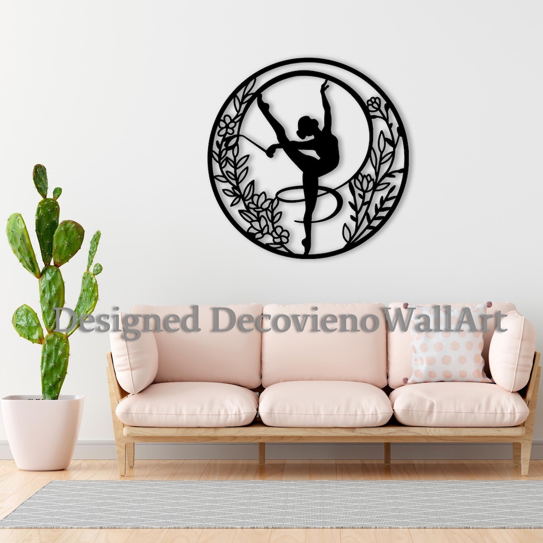 Minimalist Line Art, Ballerina Wall Art, Ballet Dancer Metal Wall Art ...