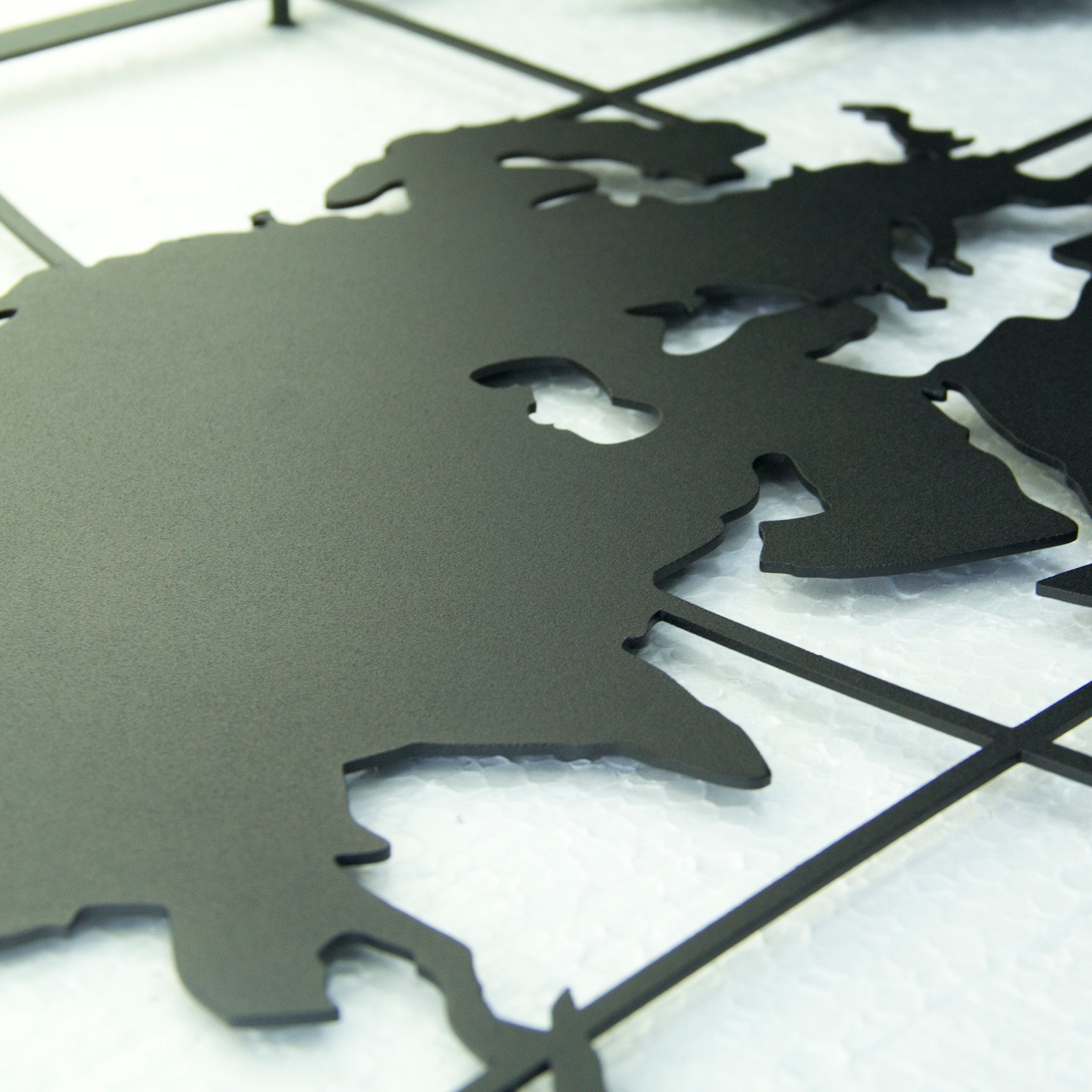 XL World Map Décor Métal Décor Mural Art Décor 3D Mural Décor | Etsy