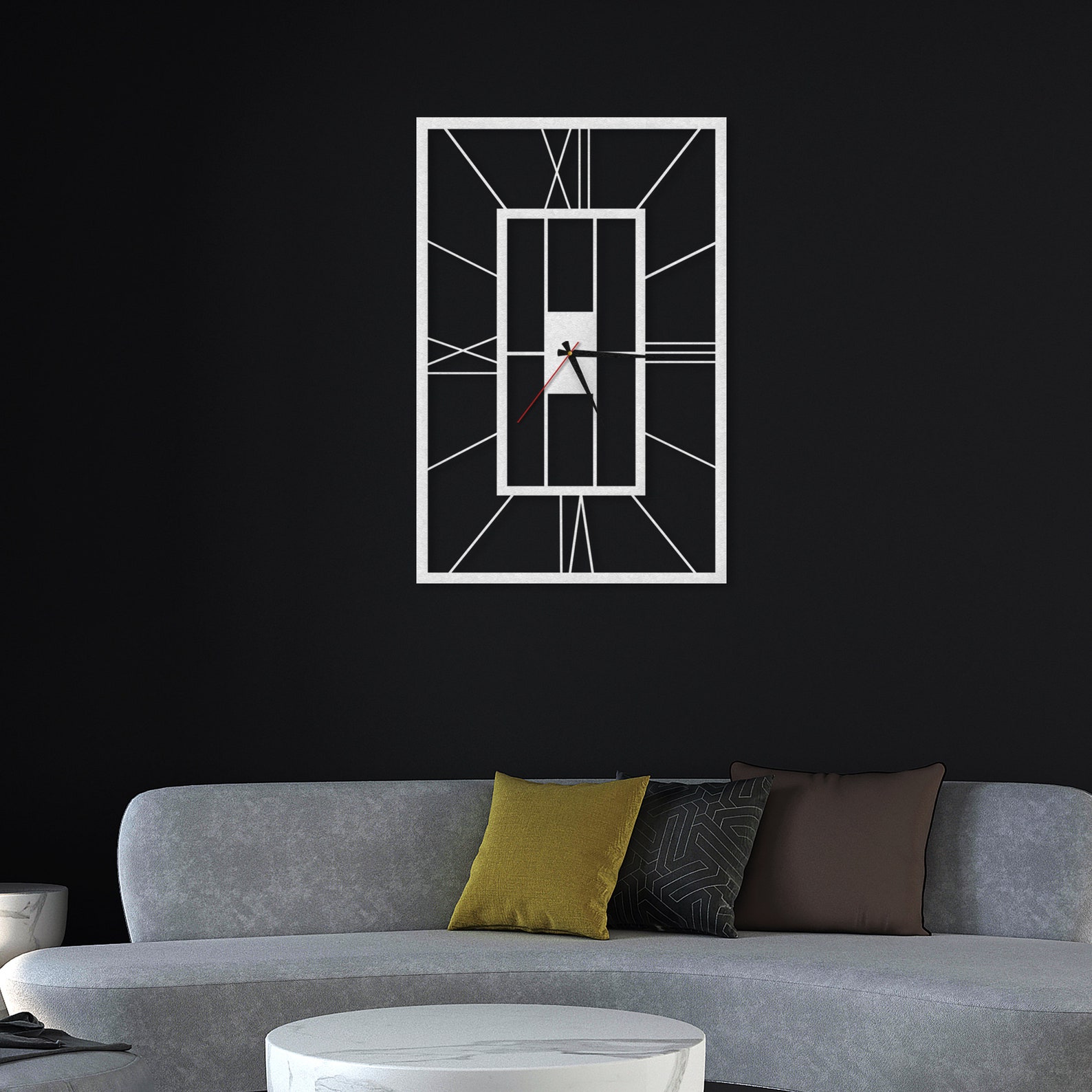 Metal Wall Decor Metal Wall Art Rectangle Design Metal Wall - Etsy UK