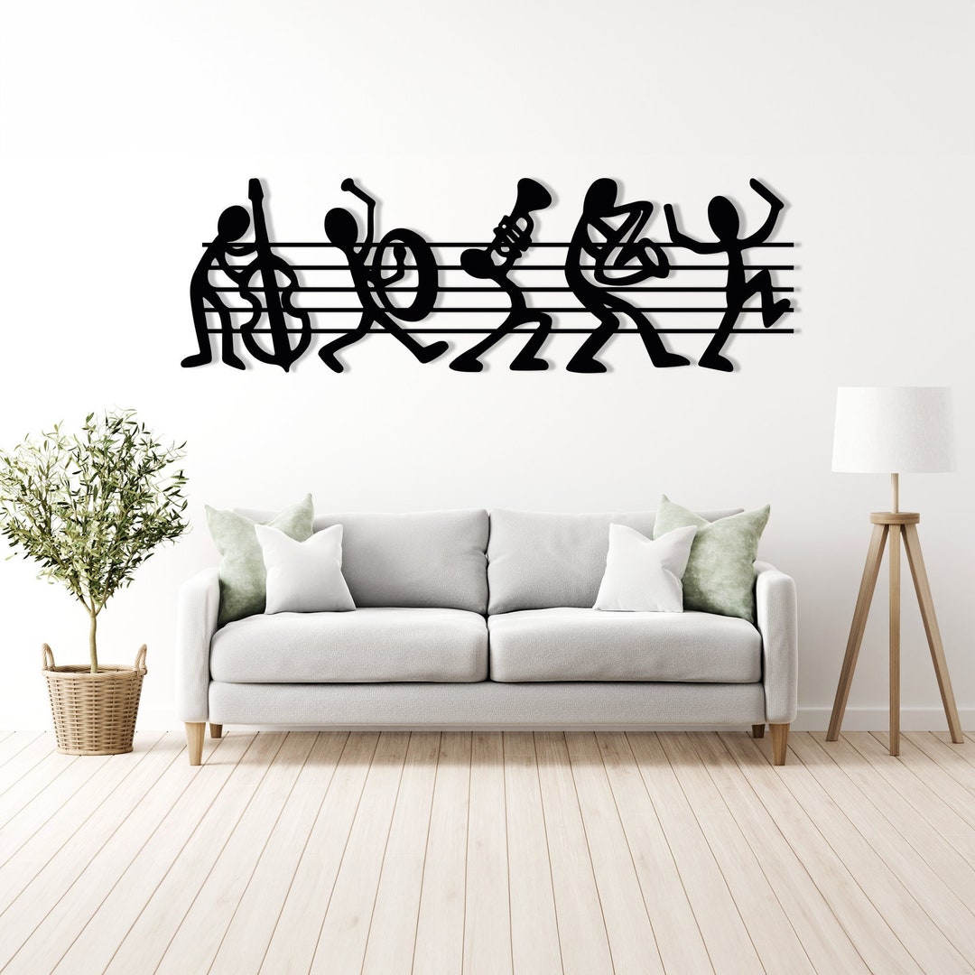 Marching Band Metal Wall Art: Music Lover Gift, Living Room Decor - Etsy