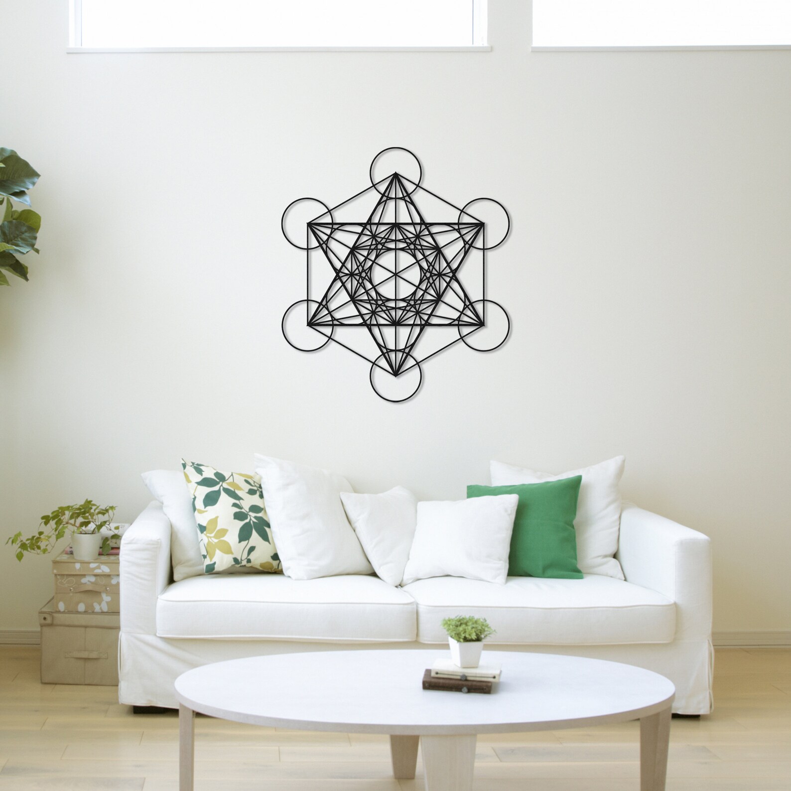Metatron Metal Wall Art: Sacred Geometry Decor - Etsy