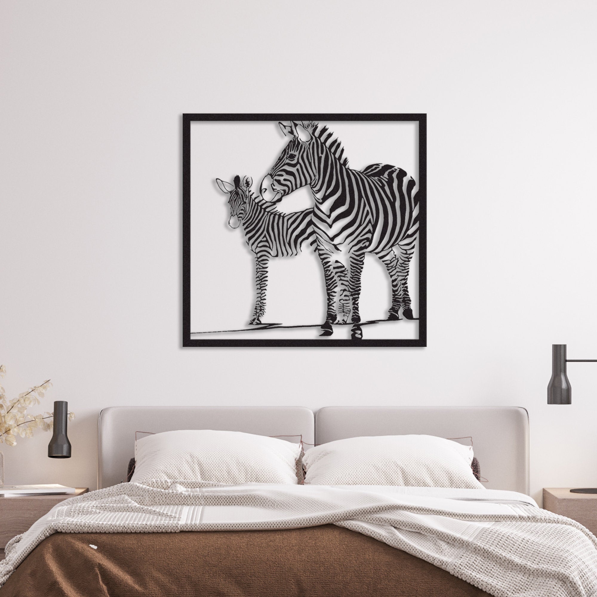 Zebra Wall Decor Animal Metal Decor Metal Wall Art Home - Etsy