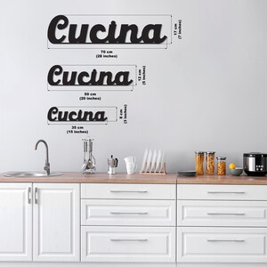 Metal Decor, Cucina Sign, Cucina Wall Decor, Gift for Her, Metal Signs ...