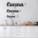 Metal Decor, Cucina Sign, Cucina Wall Decor, Gift for Her, Metal Signs ...