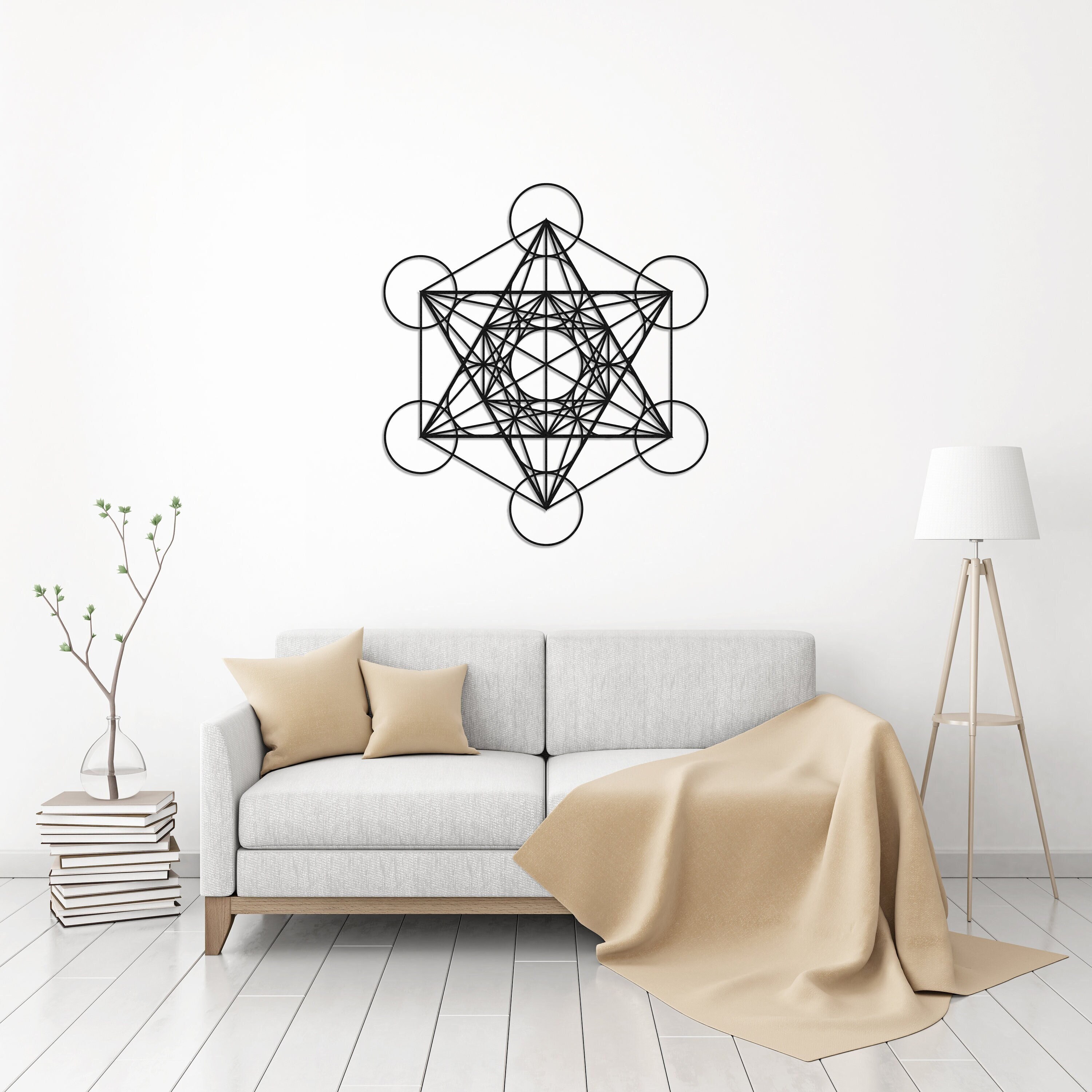 Metatron Metal Wall Art: Sacred Geometry Decor - Etsy