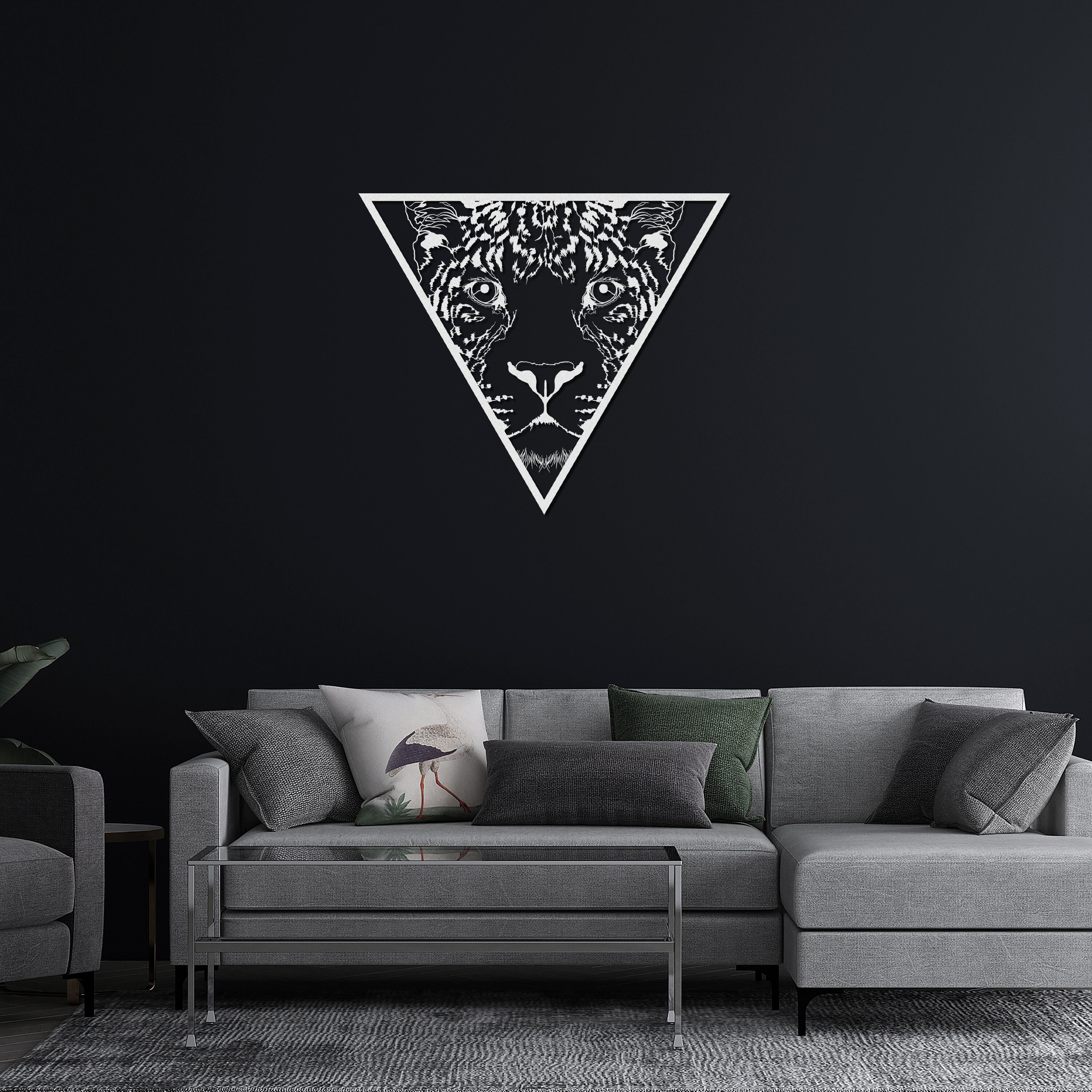 Leopard Metal Decor Metal Wall Decor Housewarming Decor | Etsy