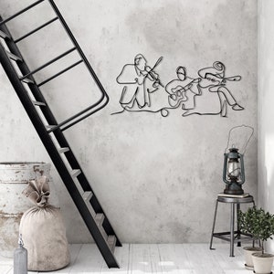 Minimalist Orchestra Decor, Orchestra Decor, Metal Wall Art, Wall Decor ...