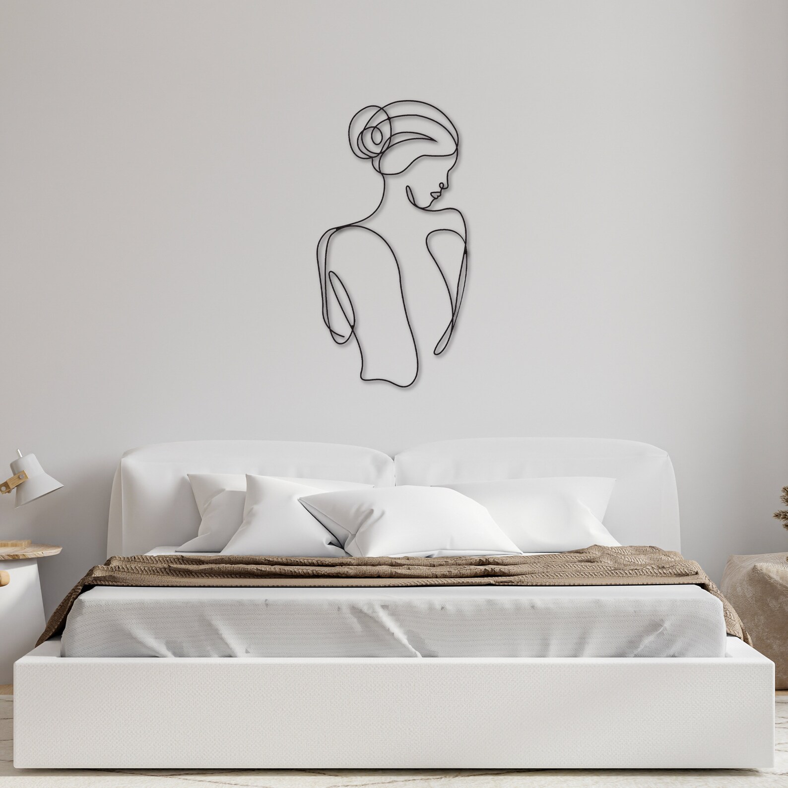 Minimalist Line Art Metal Wall Decor Metal Wall Art Home - Etsy