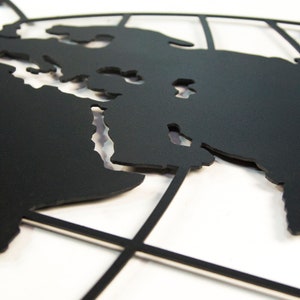 XL World Map, Metal Wall Decor, Metal Wall Art, Metal Wall Decor for ...