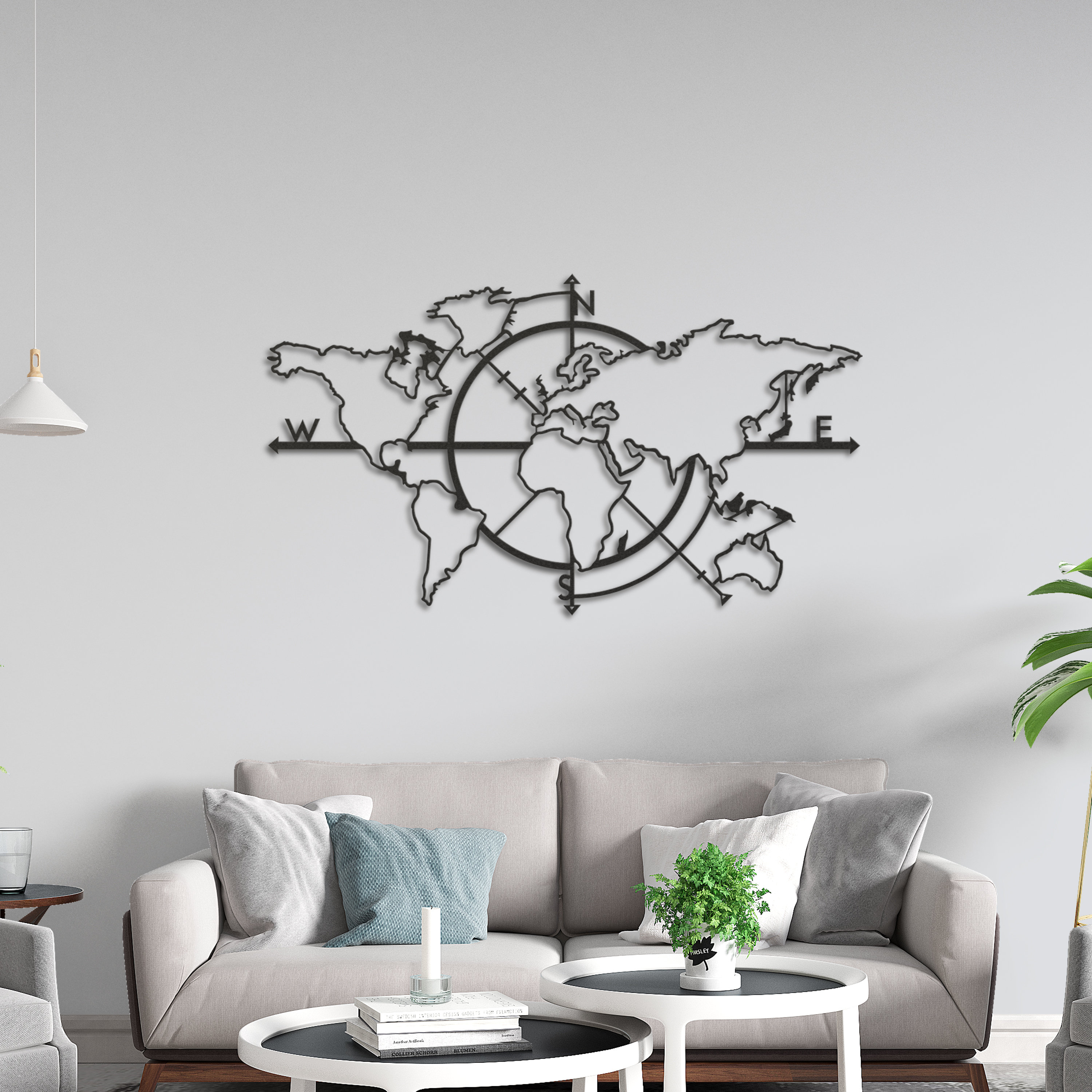 Metal World Map Metal Wall Decor Metal Wall Art World Map | Etsy