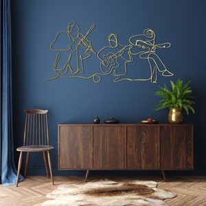 Minimalist Orchestra Decor, Orchestra Decor, Metal Wall Art, Wall Decor ...