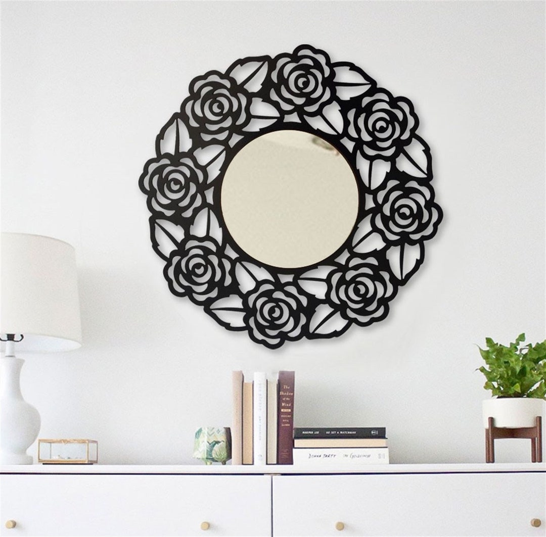 Rosa Decorative Mirror, Metal Wall Decor, Metal Wall Art, Wall Hangings ...