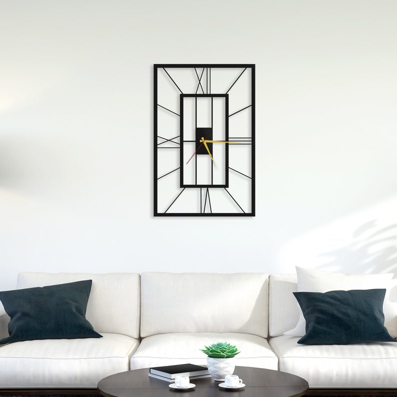 Metal Wall Decor Metal Wall Art Rectangle Design Metal Wall - Etsy