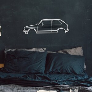 Golf Mk-1 Silhouette Metal Wall Art: Garage Decor - Etsy