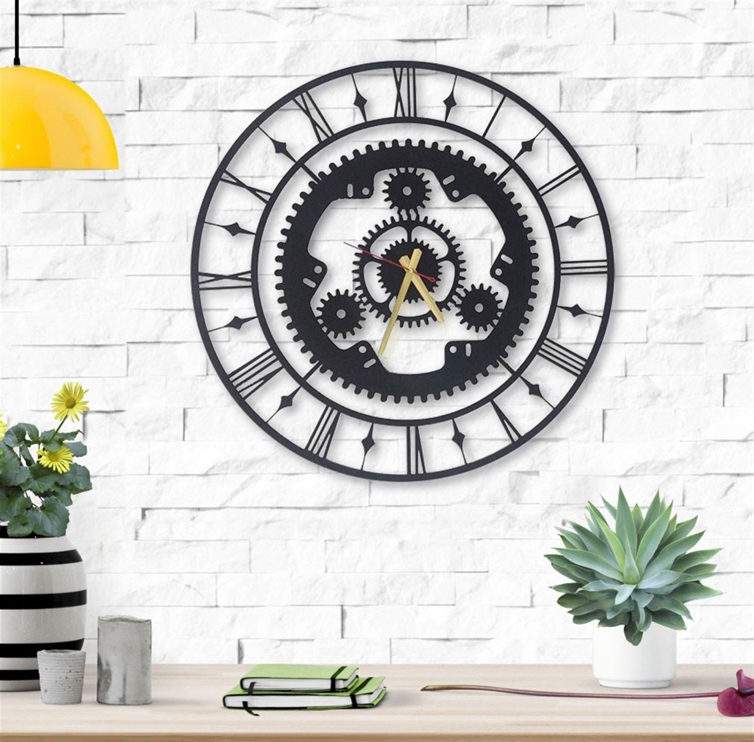 Mechanical Unique Design Wall Clock Metal Wall Decor Art - Etsy