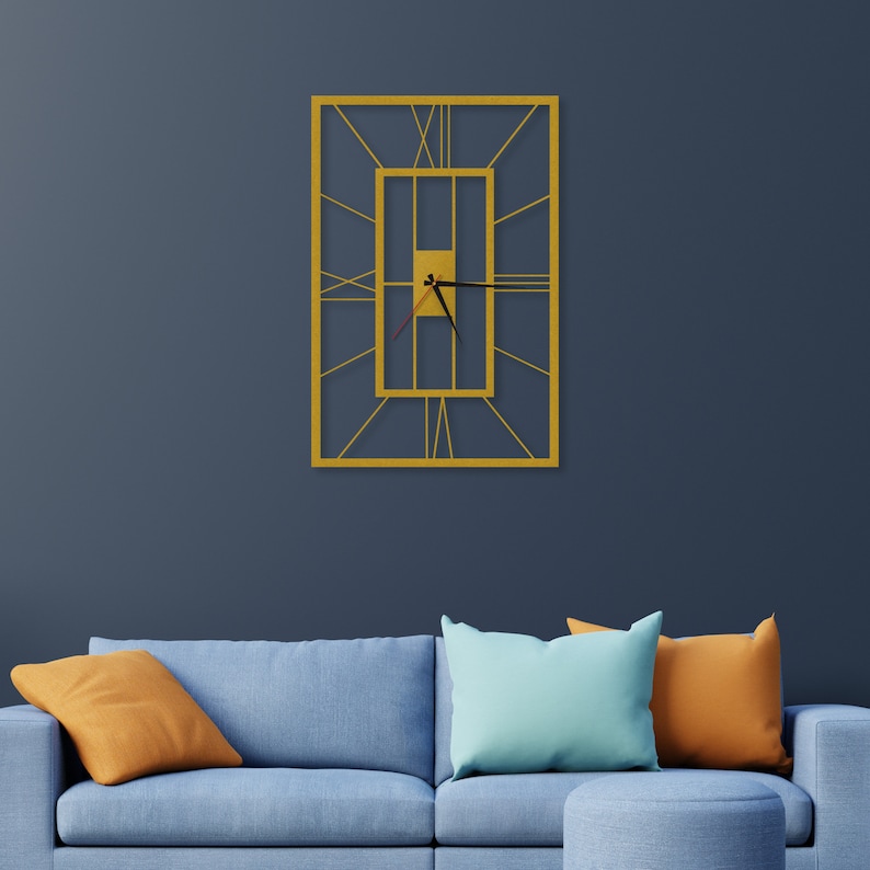 Metal Wall Decor Metal Wall Art Rectangle Design Metal Wall - Etsy