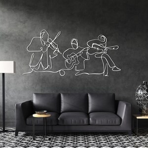 Minimalist Orchestra Decor, Orchestra Decor, Metal Wall Art, Wall Decor ...