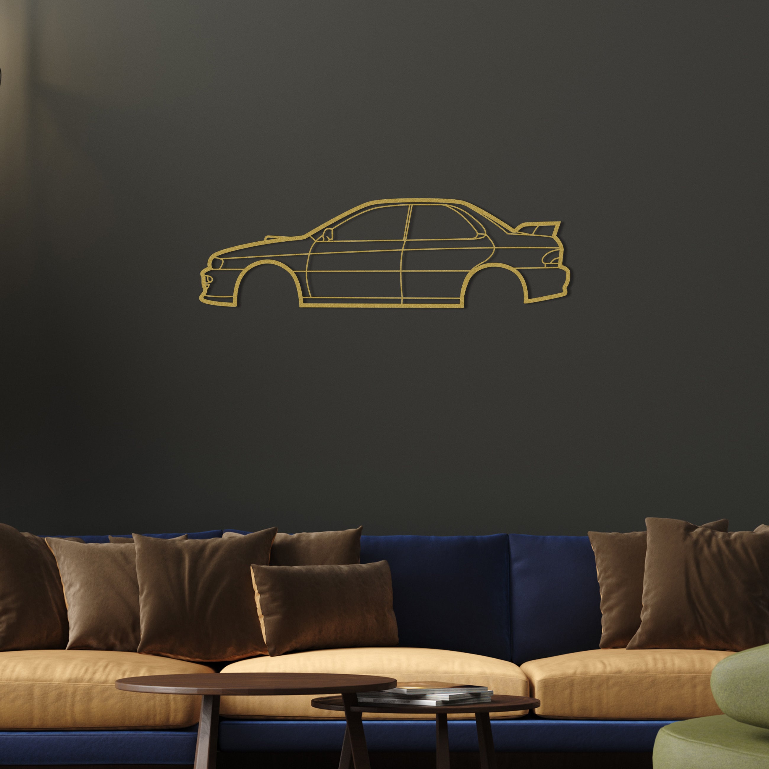 1998 Subaru Impreza Silhouette: Metal Garage Wall Art - Etsy