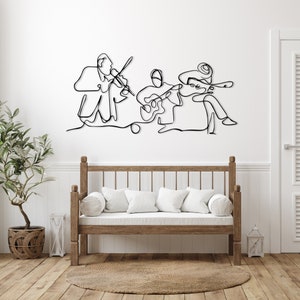 Minimalist Orchestra Decor, Orchestra Decor, Metal Wall Art, Wall Decor ...