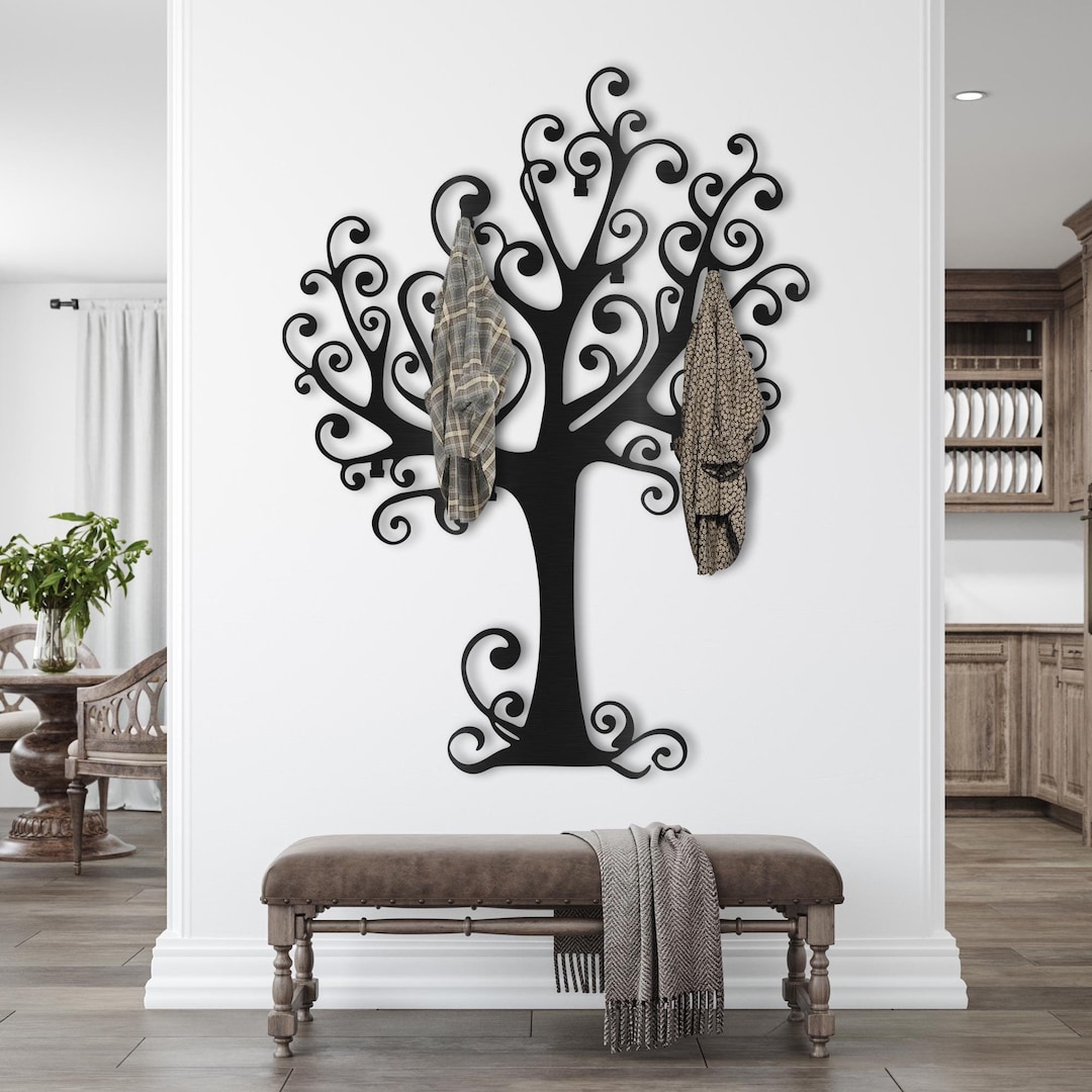 EXTRA LARGE Branch Coat Rack Metal Wall Hanger, Magic Tree Coat Rack ...