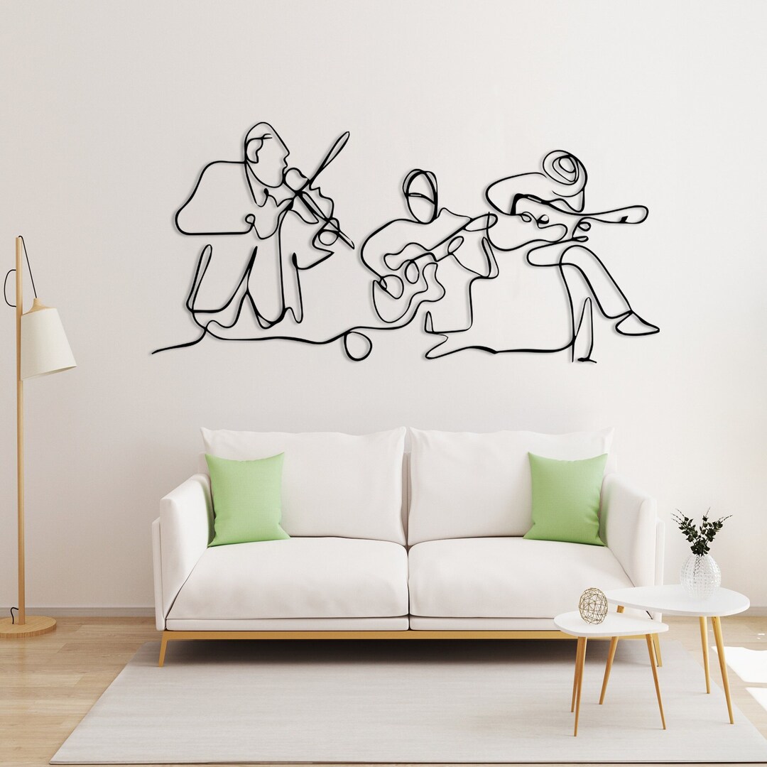 Minimalist Orchestra Decor, Orchestra Decor, Metal Wall Art, Wall Decor ...