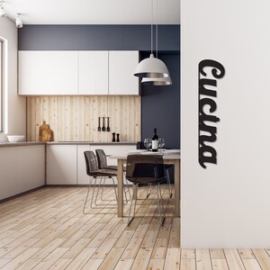 Metal Decor, Cucina Sign, Cucina Wall Decor, Gift for Her, Metal Signs ...