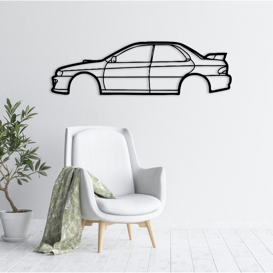 1998 Subaru Impreza Silhouette: Metal Garage Wall Art - Etsy